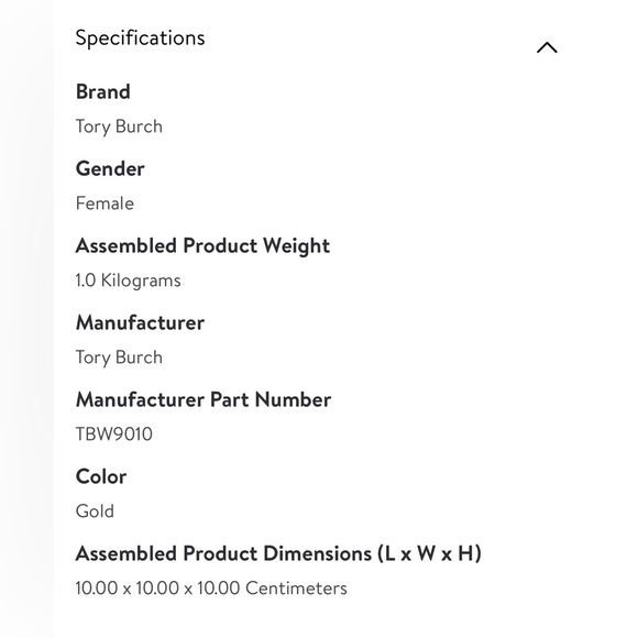 Tory Burch | Accessories | Tory Burch Tbw90 Gold Tone Navy Face Womens ...